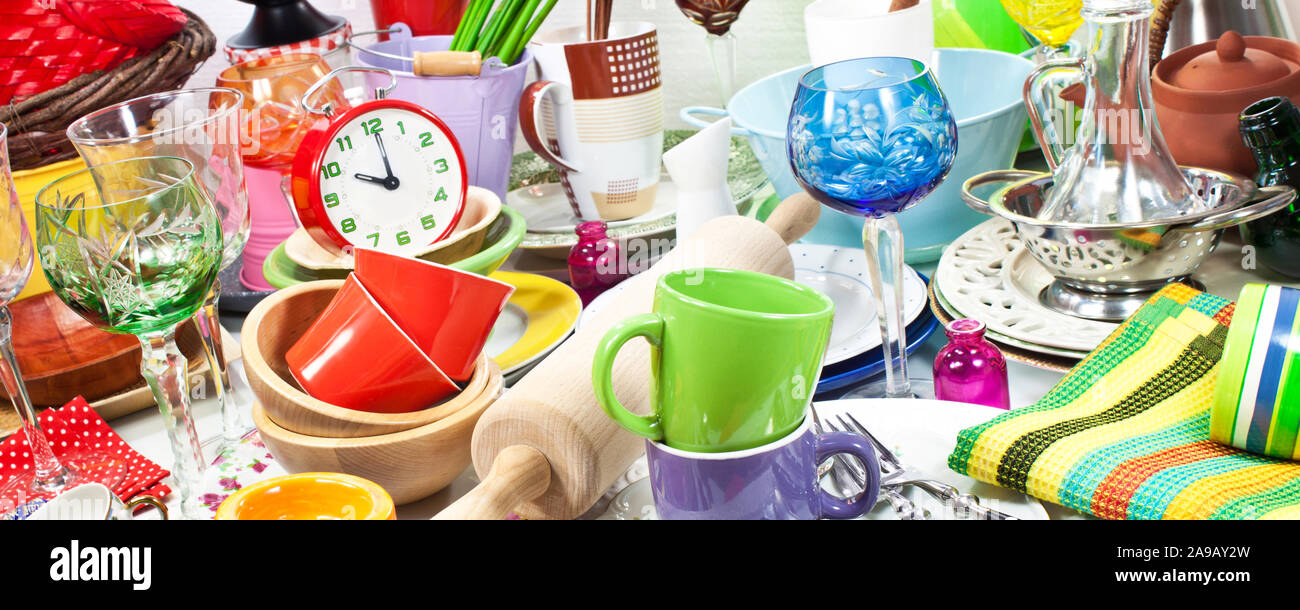 Flea market background Stock Photo - Alamy