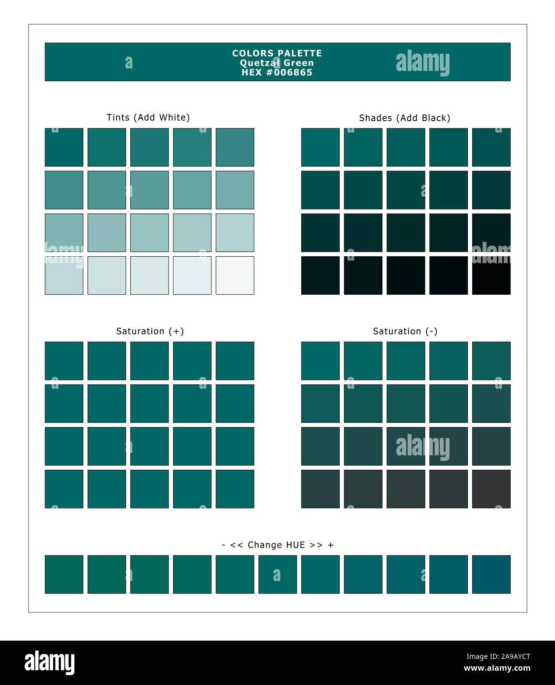 Colour palette swatches hi-res stock photography and images - Alamy