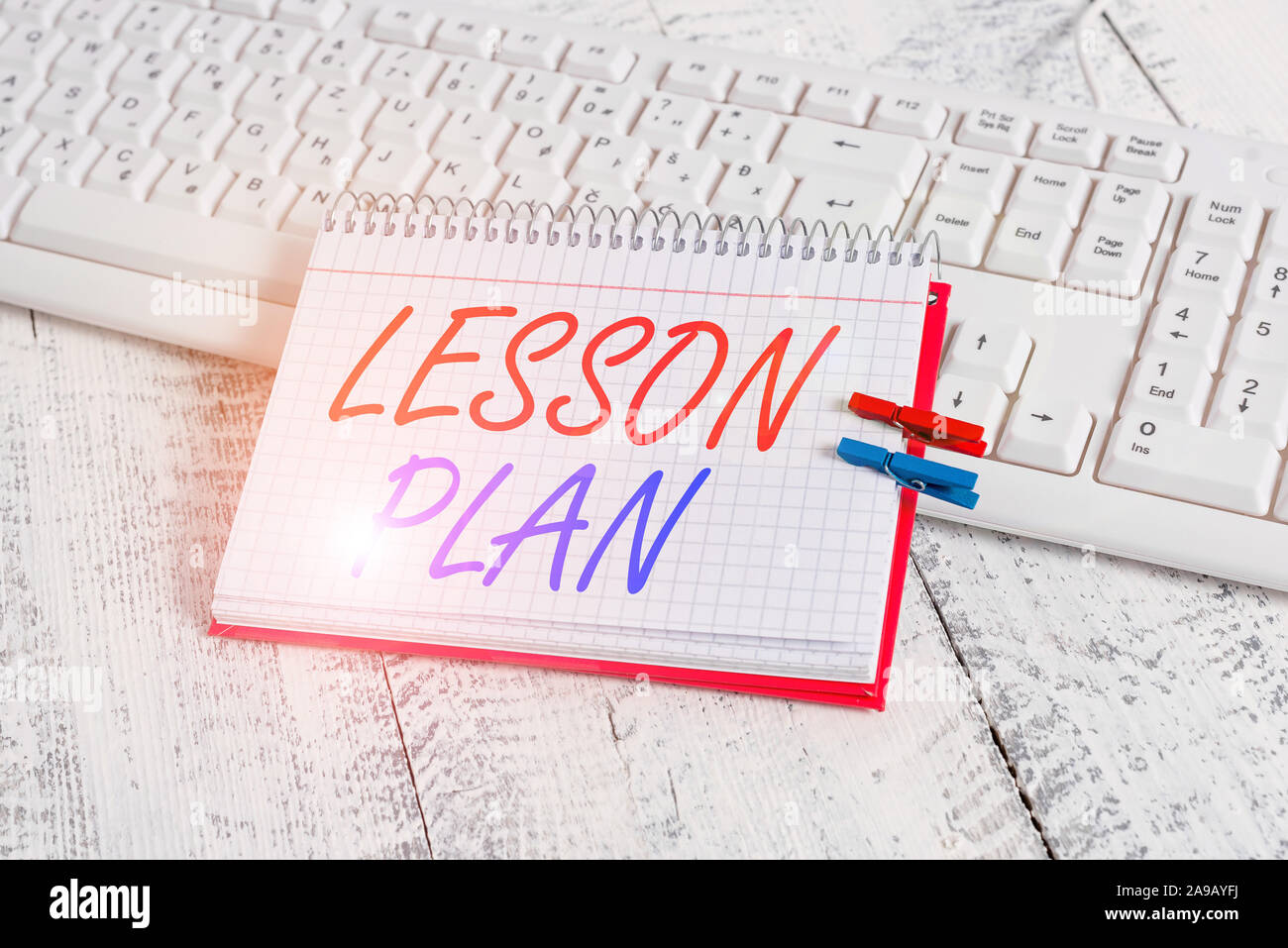 Handwriting text writing Lesson Plan. Conceptual photo a teacher s is ...