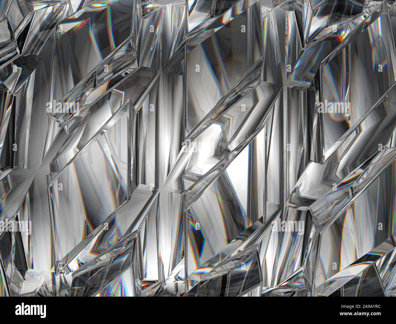Gemstone or diamond texture closeup and kaleidoscope. 3d render, 3d ...
