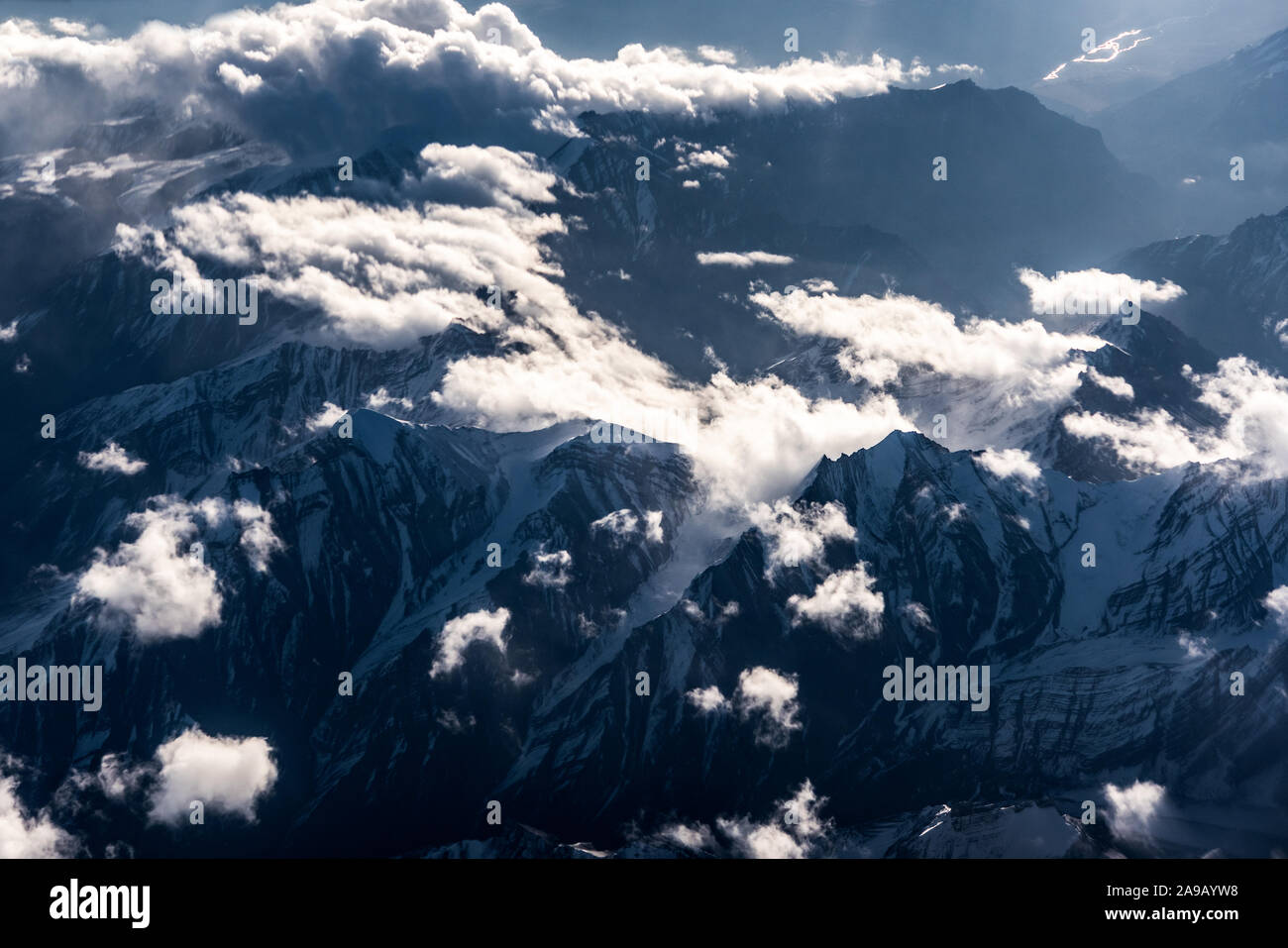 Kashmir aerial view of the himalayas hi-res stock photography and ...