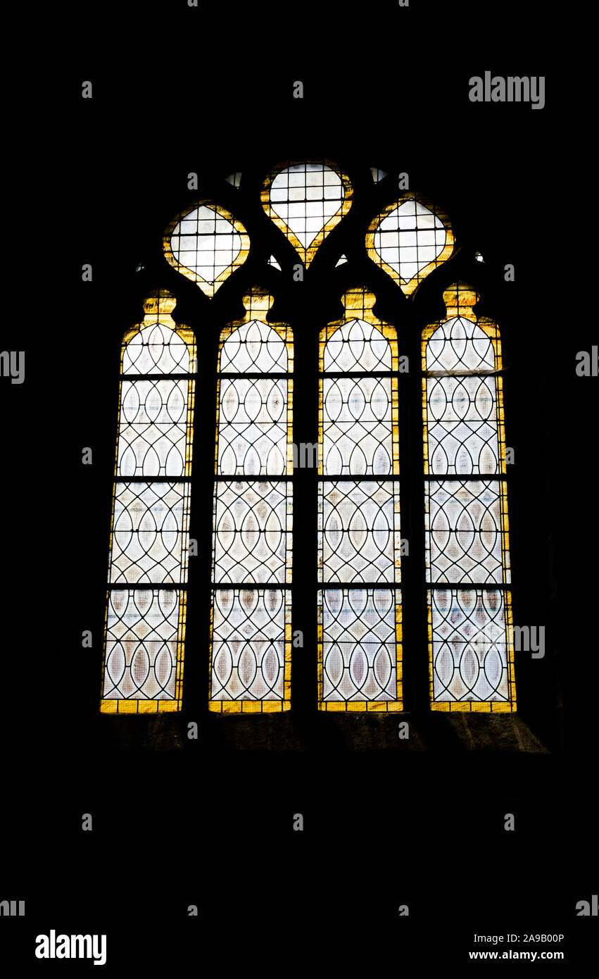 Locronan, Finistere / France - 23 August, 2019: detailed view of a ...