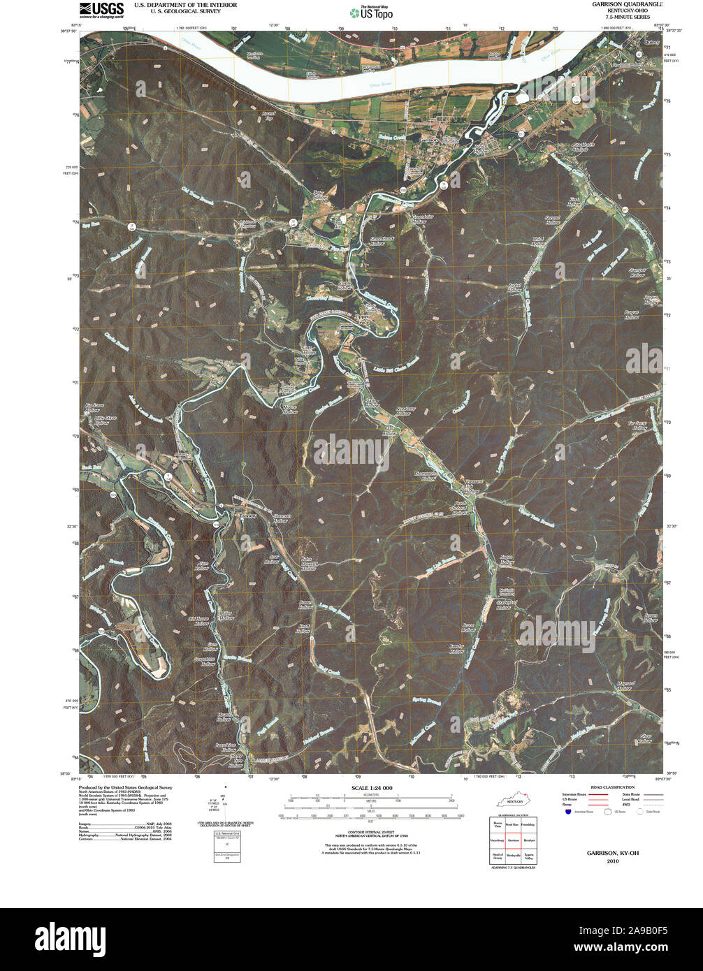 Map of garrison Cut Out Stock Images & Pictures - Alamy