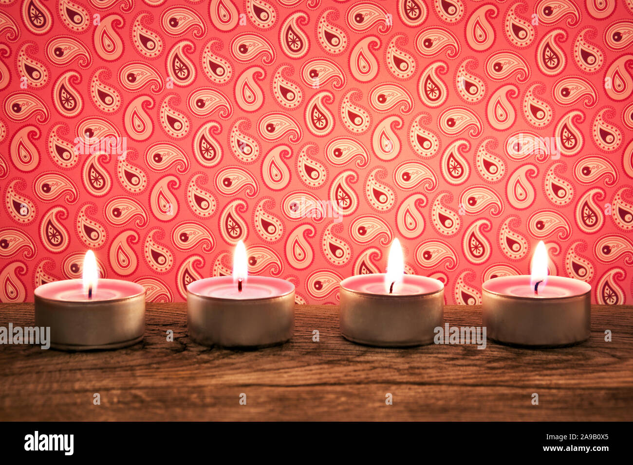 Four tealights hi-res stock photography and images - Alamy