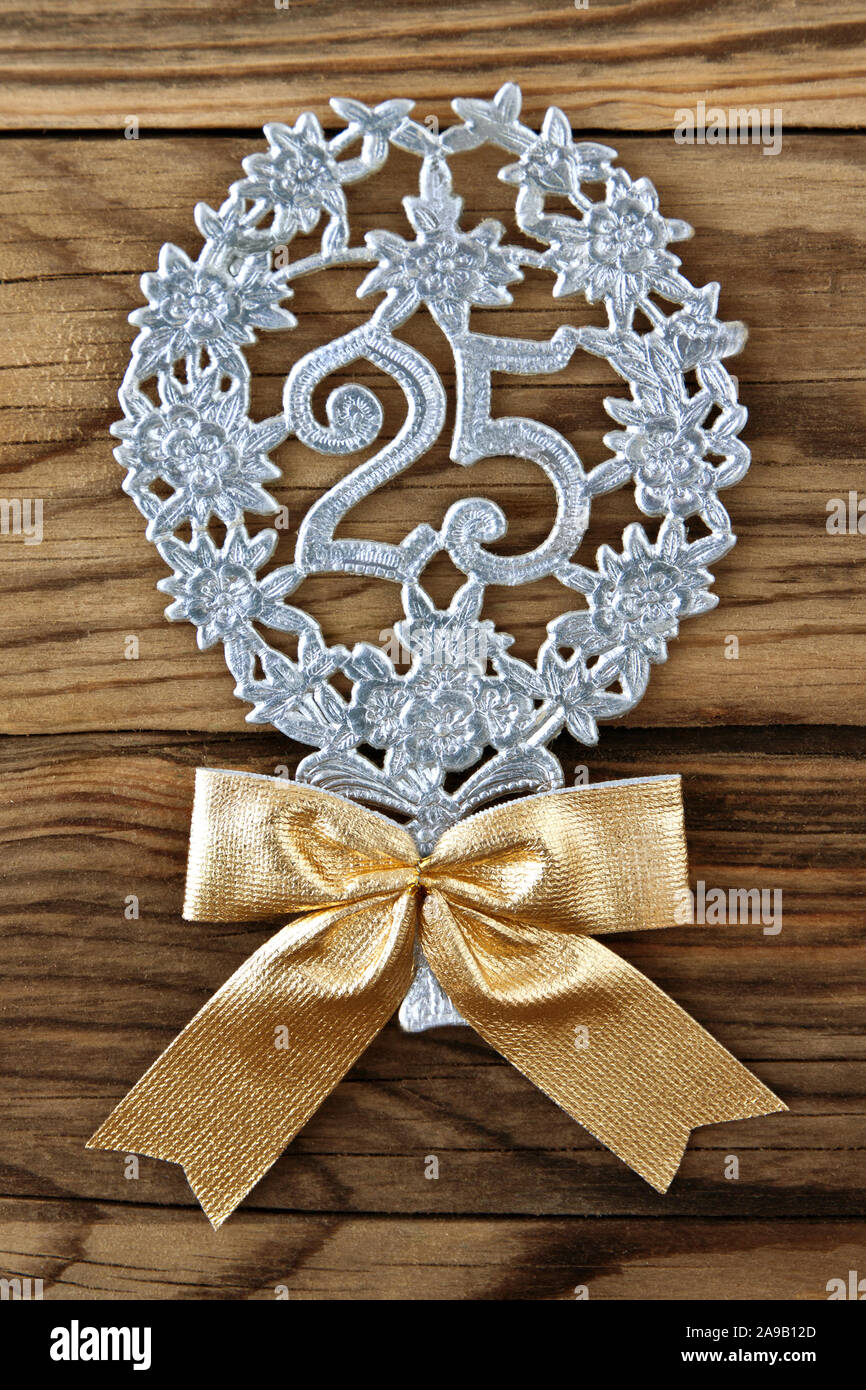 25 years celebration sign Stock Photo - Alamy
