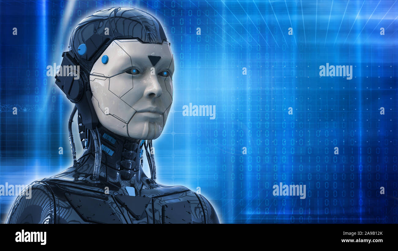 Technology Robot sci-fi woman Cyborg android background -Humanoid ... Technology Robot sci-fi woman Cyborg android background -Humanoid ...