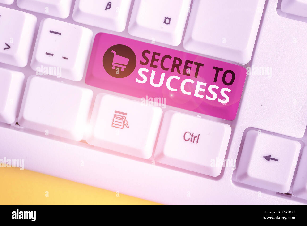 Writing note showing Secret To Success. Business concept for ...