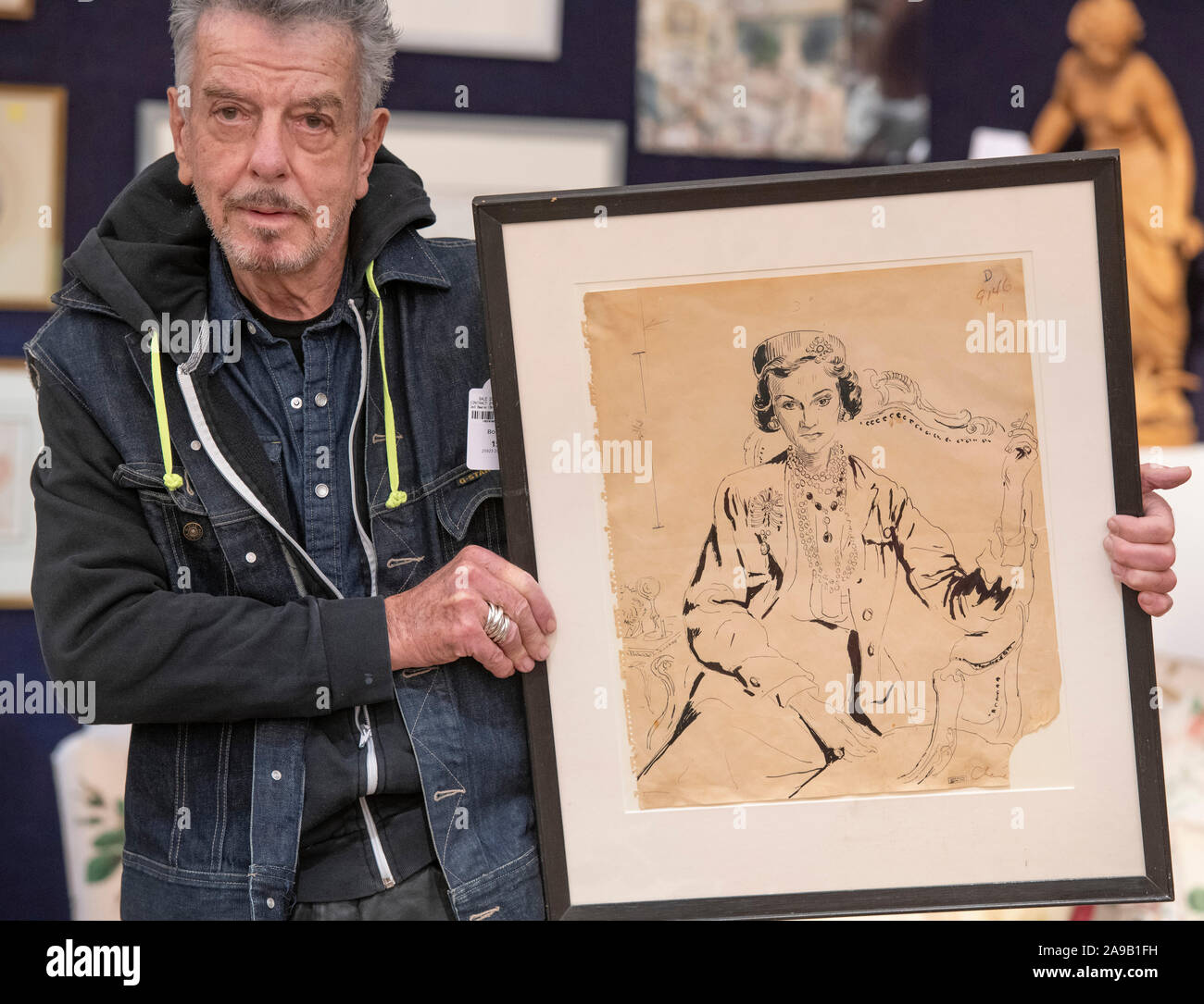 Bonhams, London, UK. 14th November 2019. Nicky Haslam, one of the world ...