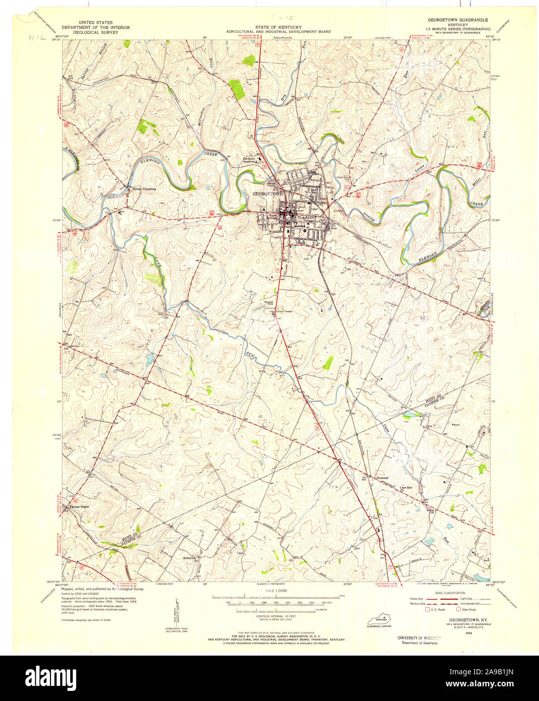 Historical georgetown map hi-res stock photography and images - Alamy