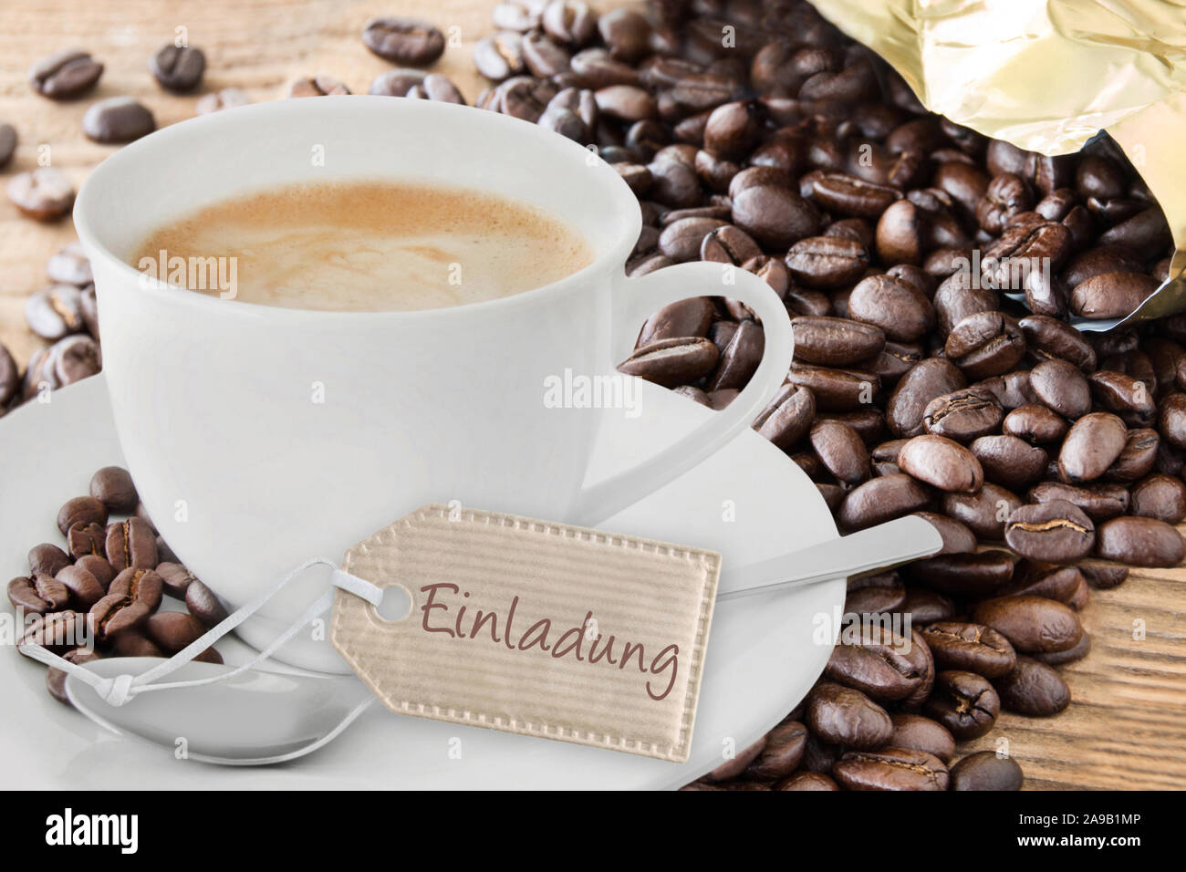 German Coffee Time Invitation Stock Photo - Alamy