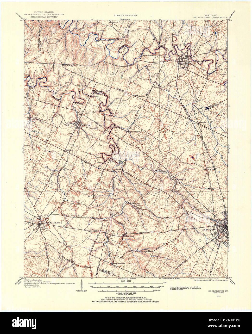Historical georgetown map hi-res stock photography and images - Alamy