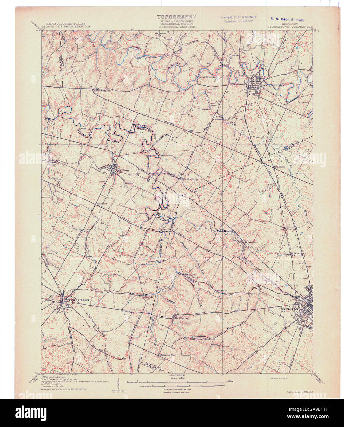 Historical georgetown map hi-res stock photography and images - Alamy