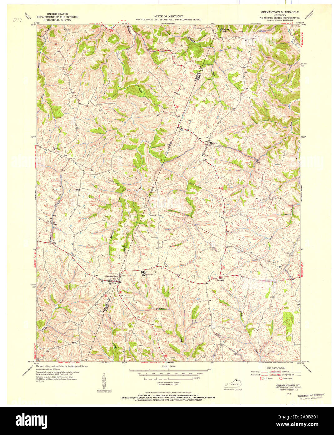 Map of germantown hi-res stock photography and images - Alamy