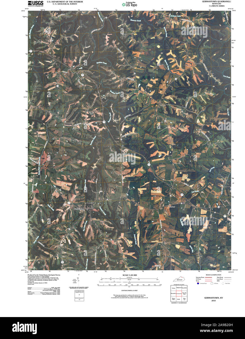 Map of germantown Cut Out Stock Images & Pictures - Alamy