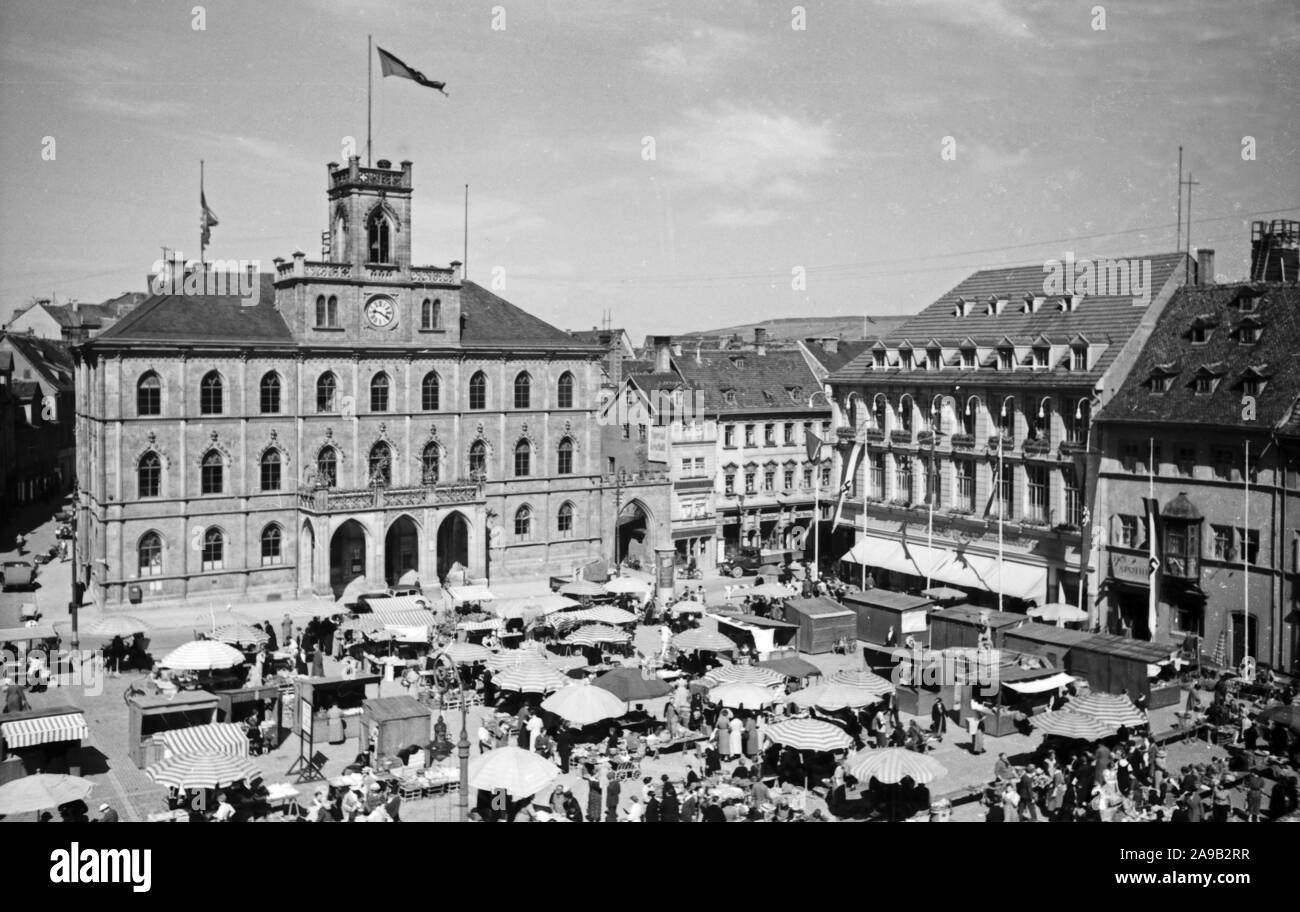 Taking a walk through the city of Weimar, Germany 1930s Stock Photo - Alamy