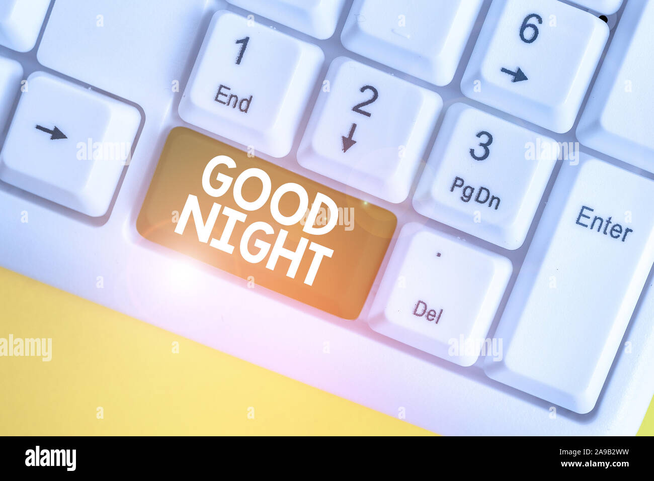 Word writing text Good Night. Business photo showcasing expressing good ...