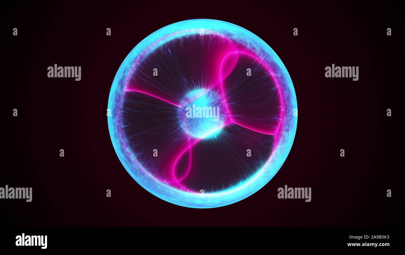 Magic orb computer generated background. 3d rendering energy inside the ...
