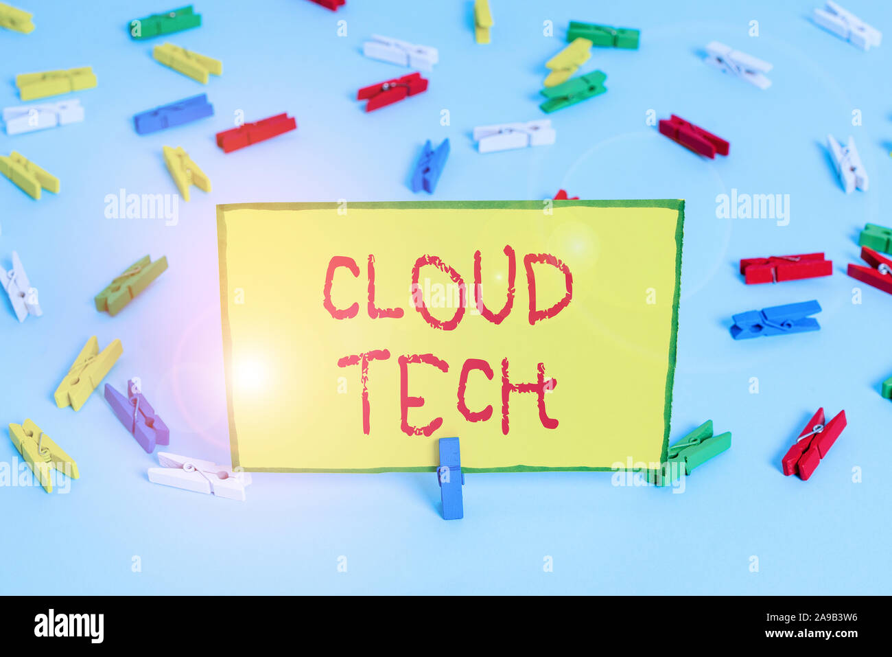 Word writing text Cloud Tech. Business photo showcasing storing and accessing data and programs ...