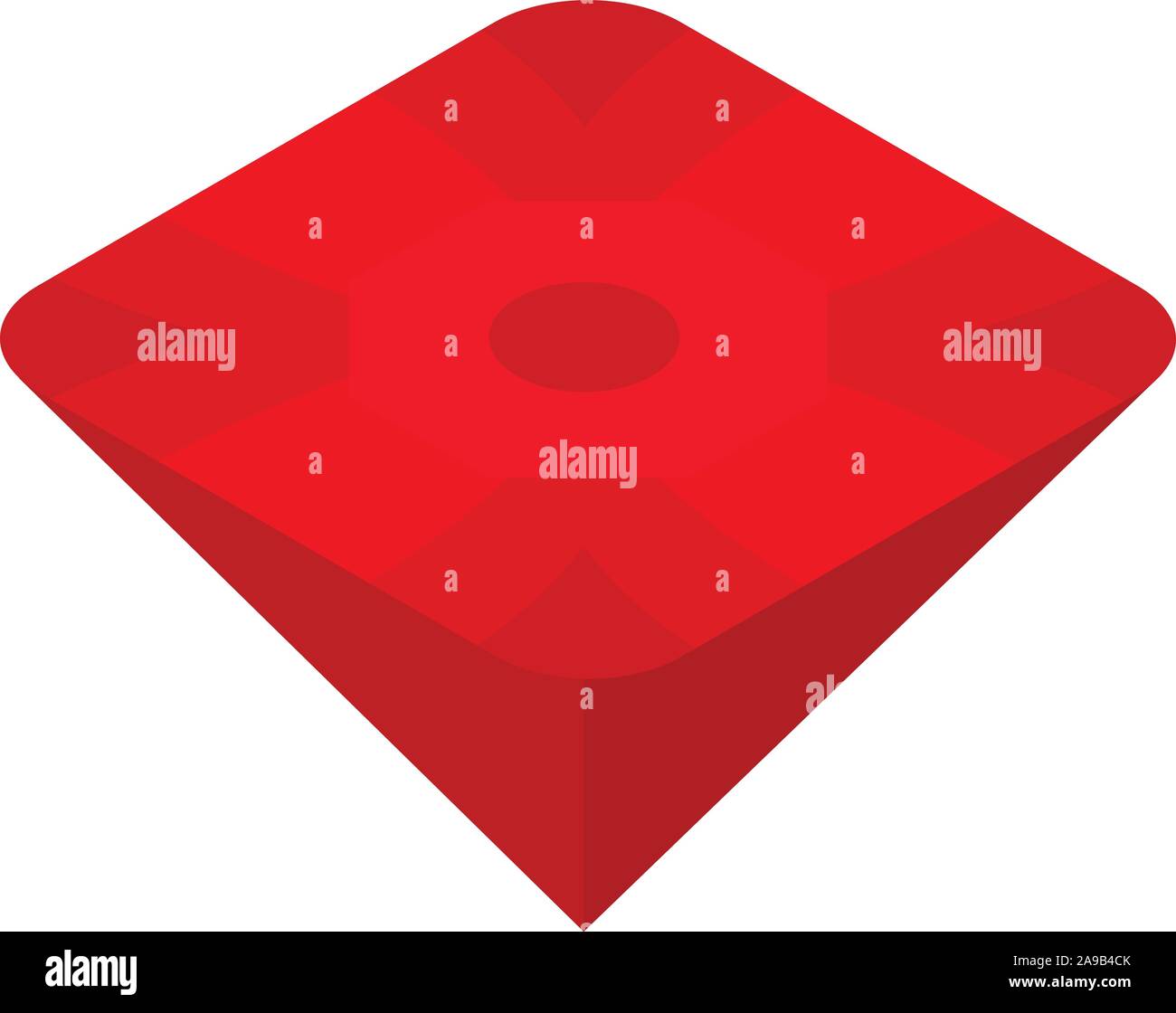 Luxury red ruby icon, isometric style Stock Vector Image & Art - Alamy