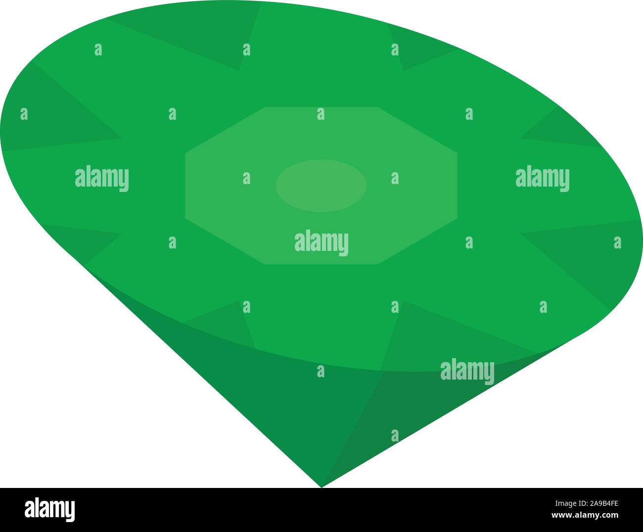 Radiant emerald cut gemstone Stock Vector Images - Alamy