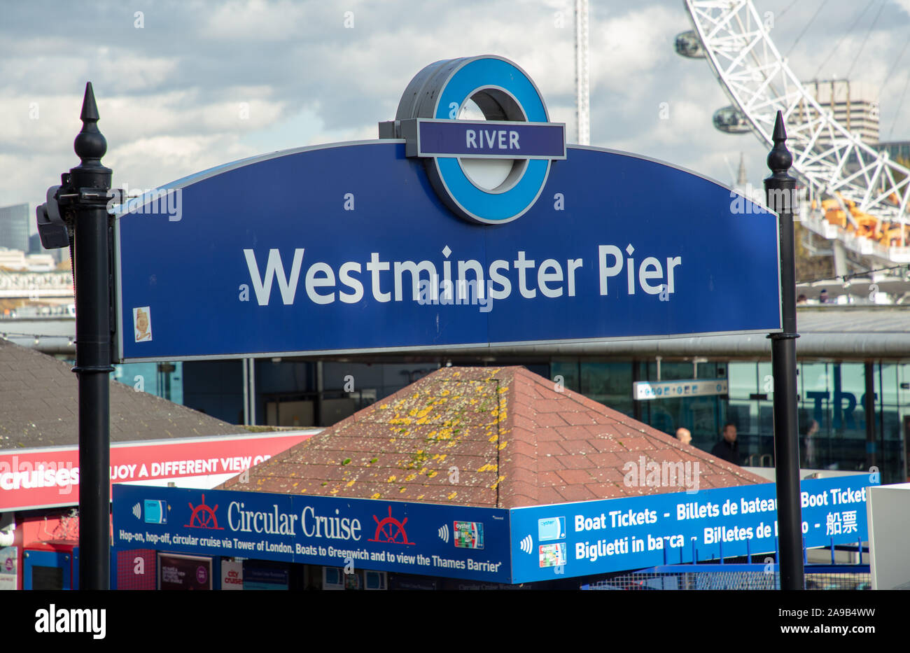 Logo westminster pier westminster bridge hi-res stock photography and ...