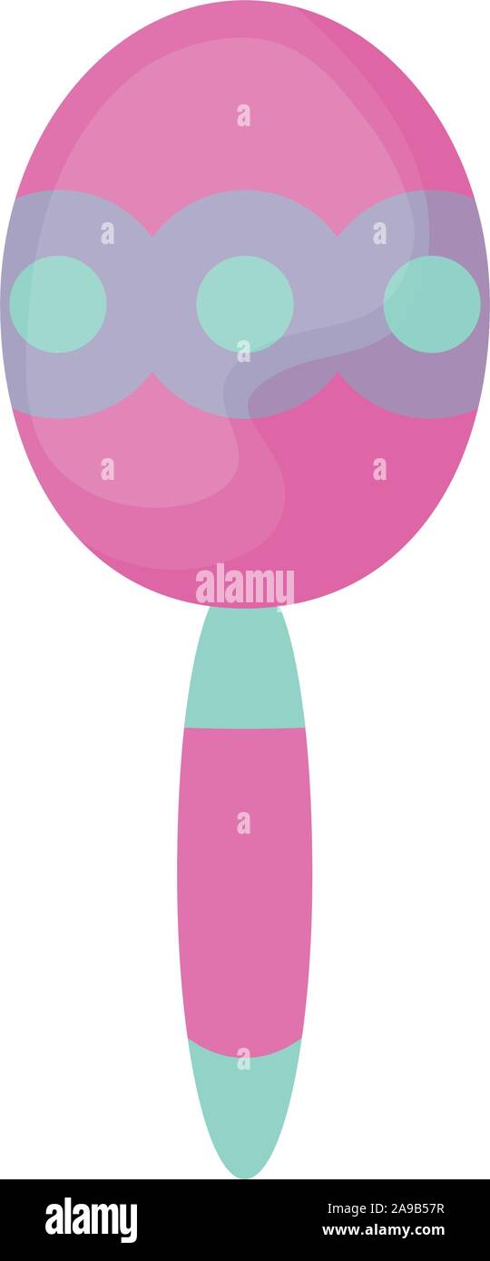 cute maraca in white background vector illustration design Stock Vector ...