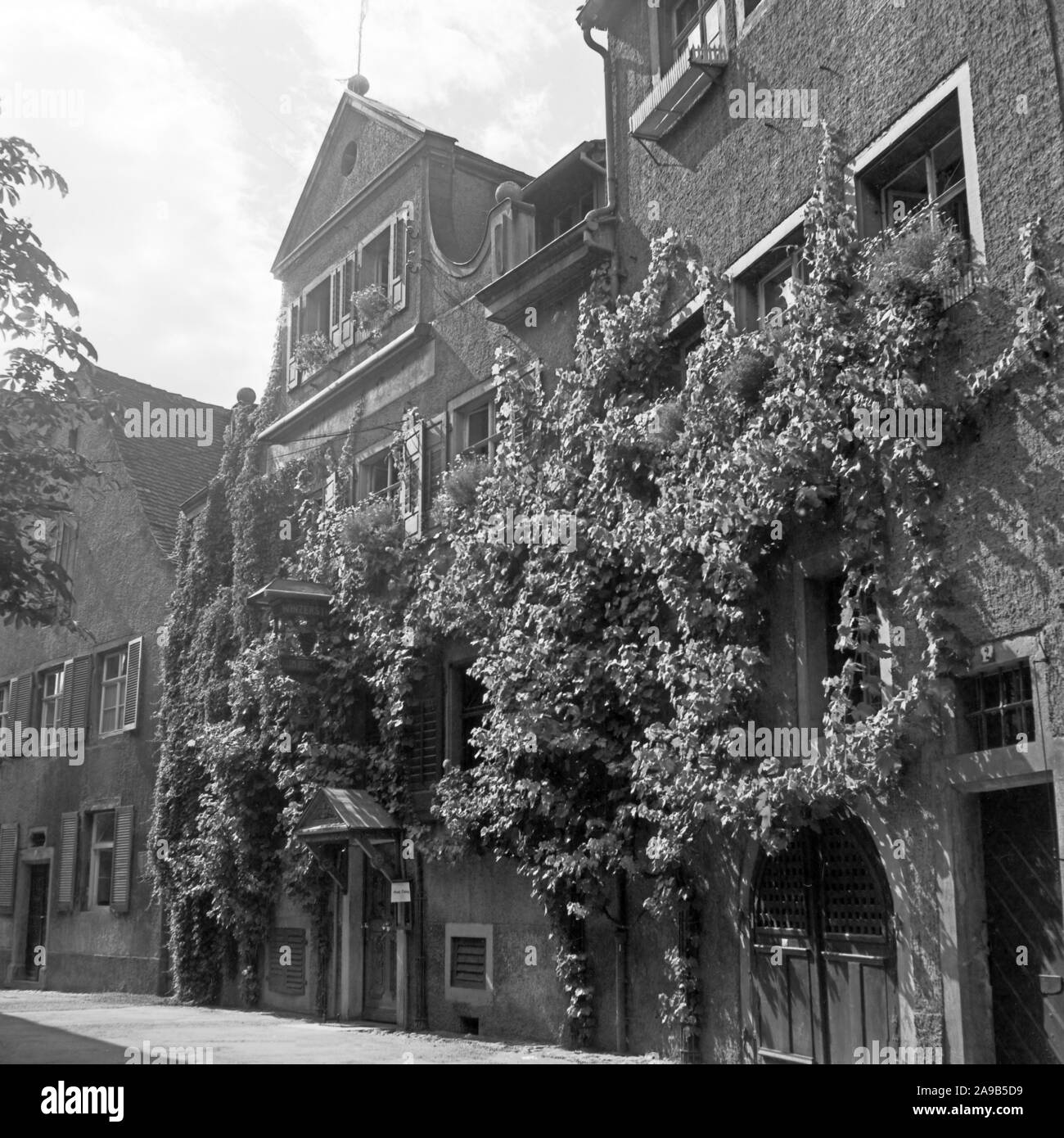 Lindau inner city, Germany 1958 Stock Photo - Alamy