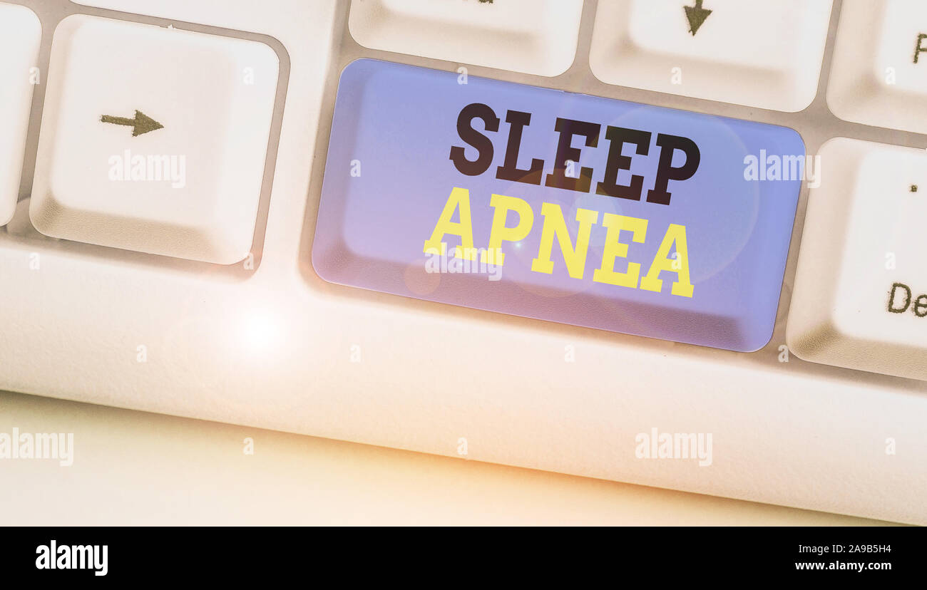 Handwriting text writing Sleep Apnea. Conceptual photo disorder which ...