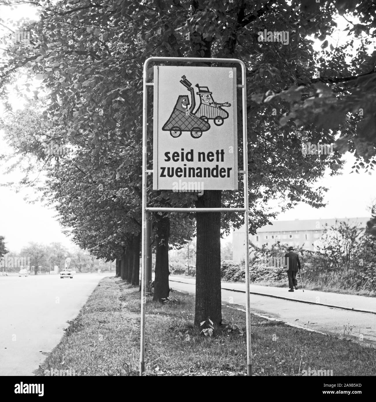 Road signs in germany Black and White Stock Photos & Images - Alamy