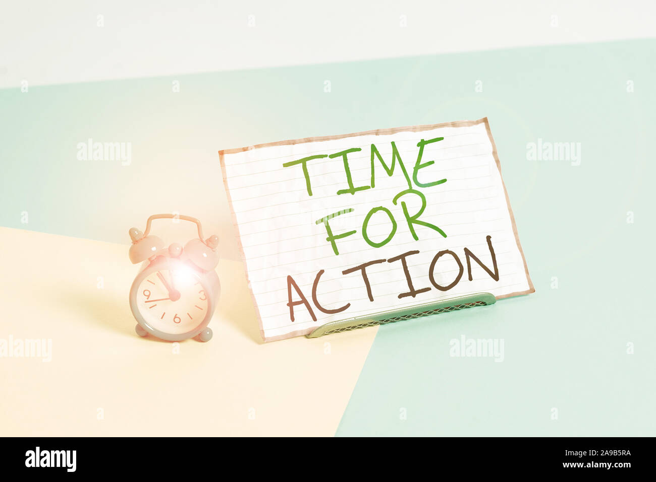 Handwriting text writing Time For Action. Conceptual photo getting ...