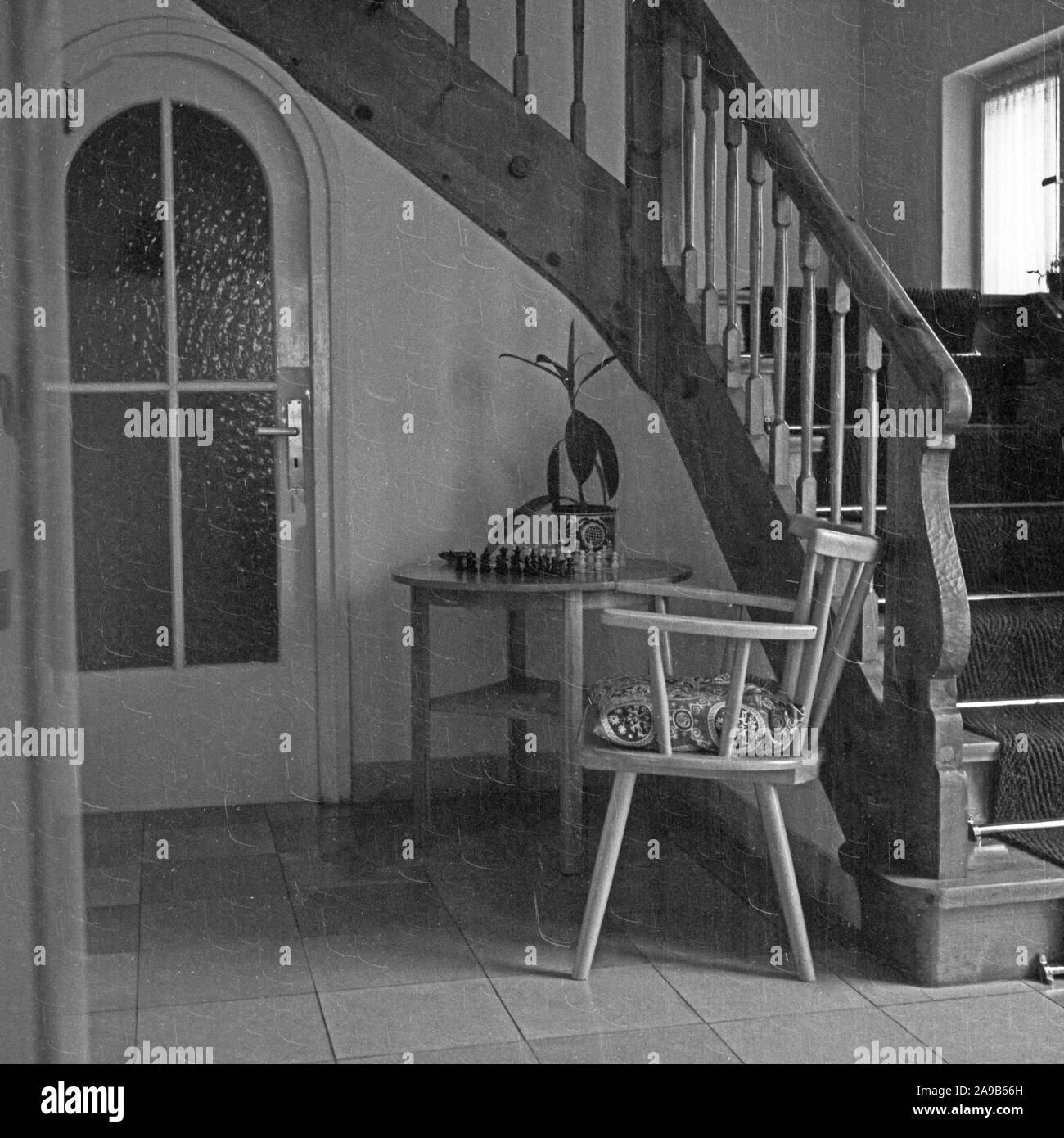 Interior of a hostel, Germany 1958 Stock Photo - Alamy