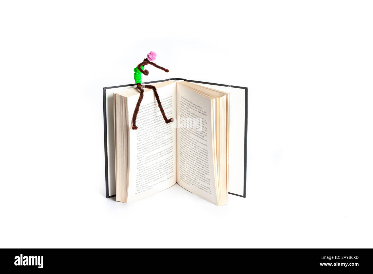 Open book sitting on Cut Out Stock Images & Pictures - Alamy