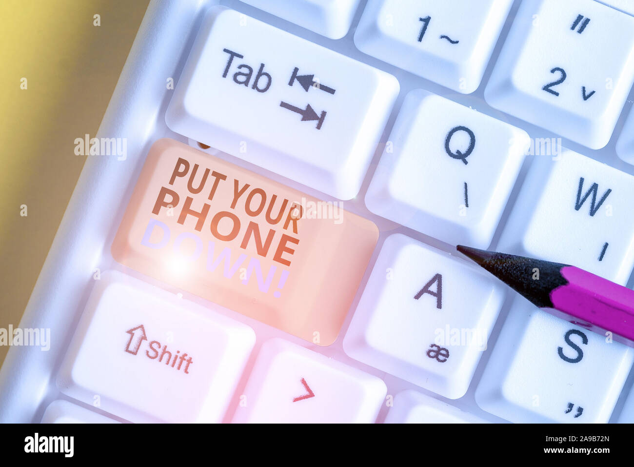 Text sign showing Put Your Phone Down. Business photo text end ...