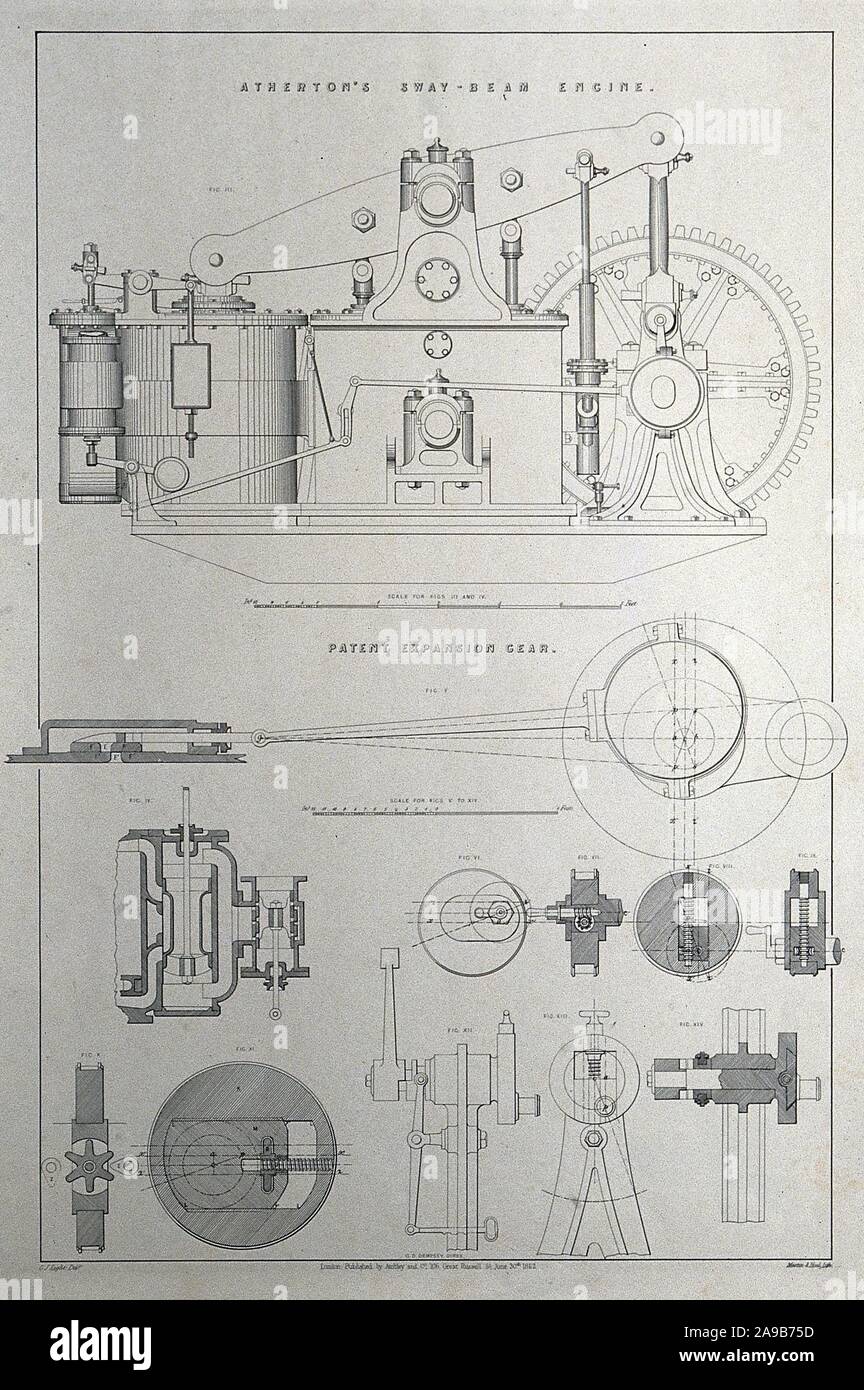 Vintage mechanical engineering drawing hi-res stock photography and ...