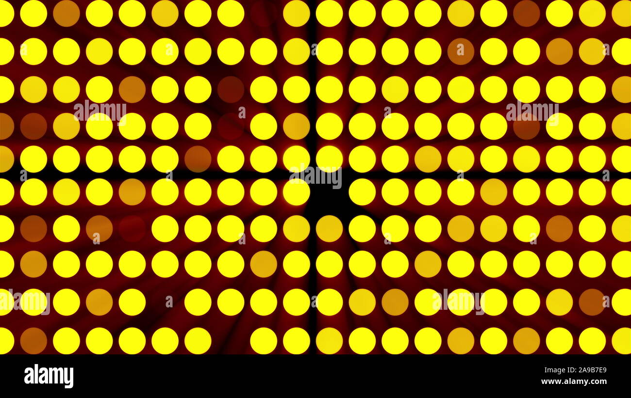 Computer generated bright flood lights background with round particles ...