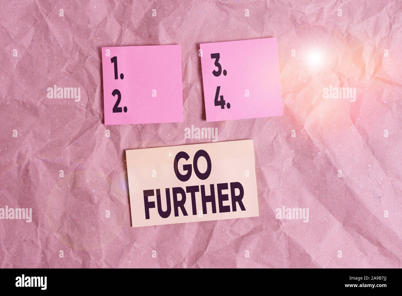 Word writing text Go Further. Business photo showcasing To make a ...