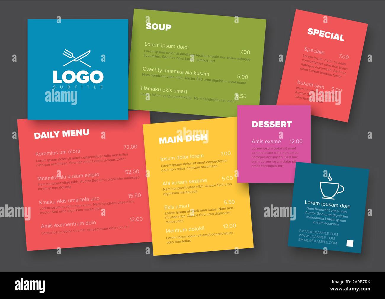 Menutemplate hi-res stock photography and images - Alamy