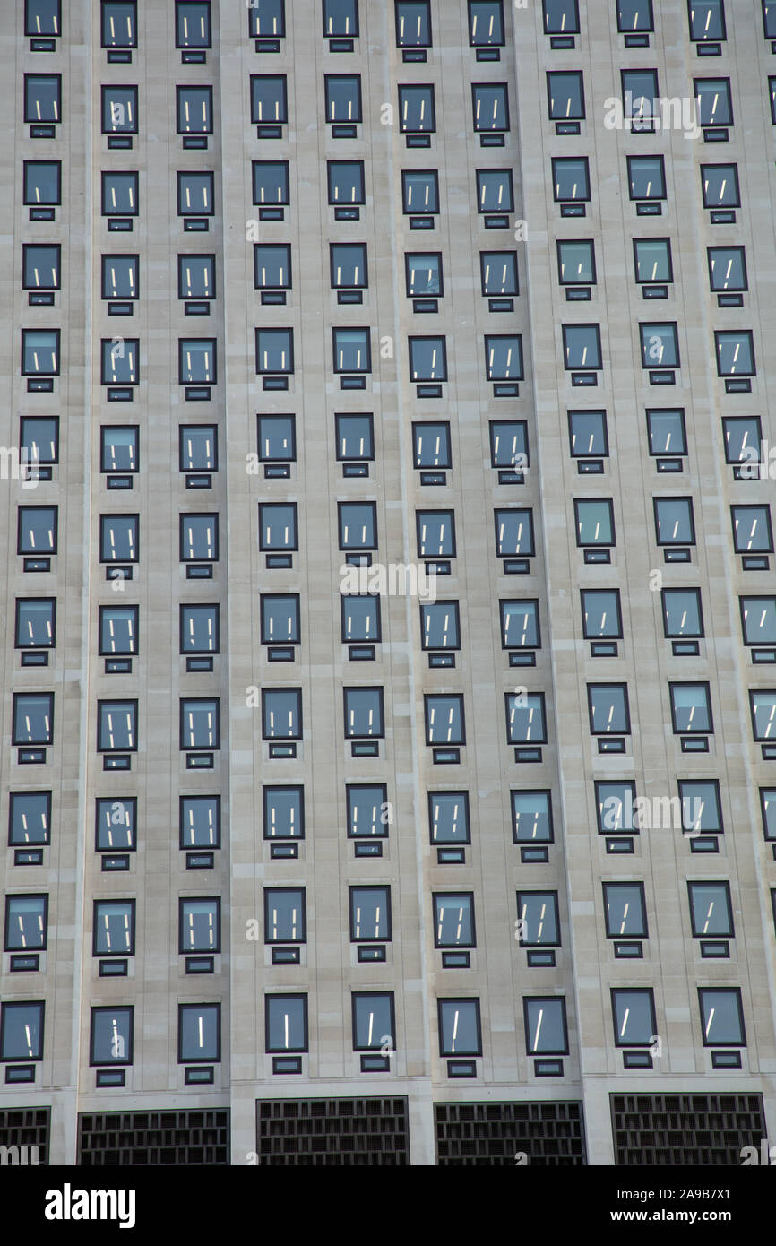 Pattern of windows shell centre london hi-res stock photography and ...