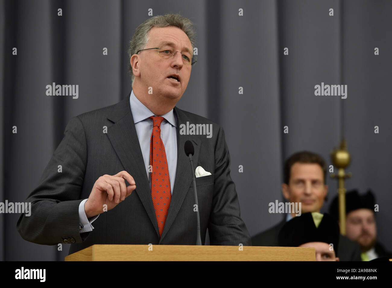 Brno, Czech Republic. 14th Nov, 2019. Two descendants of prominent ...