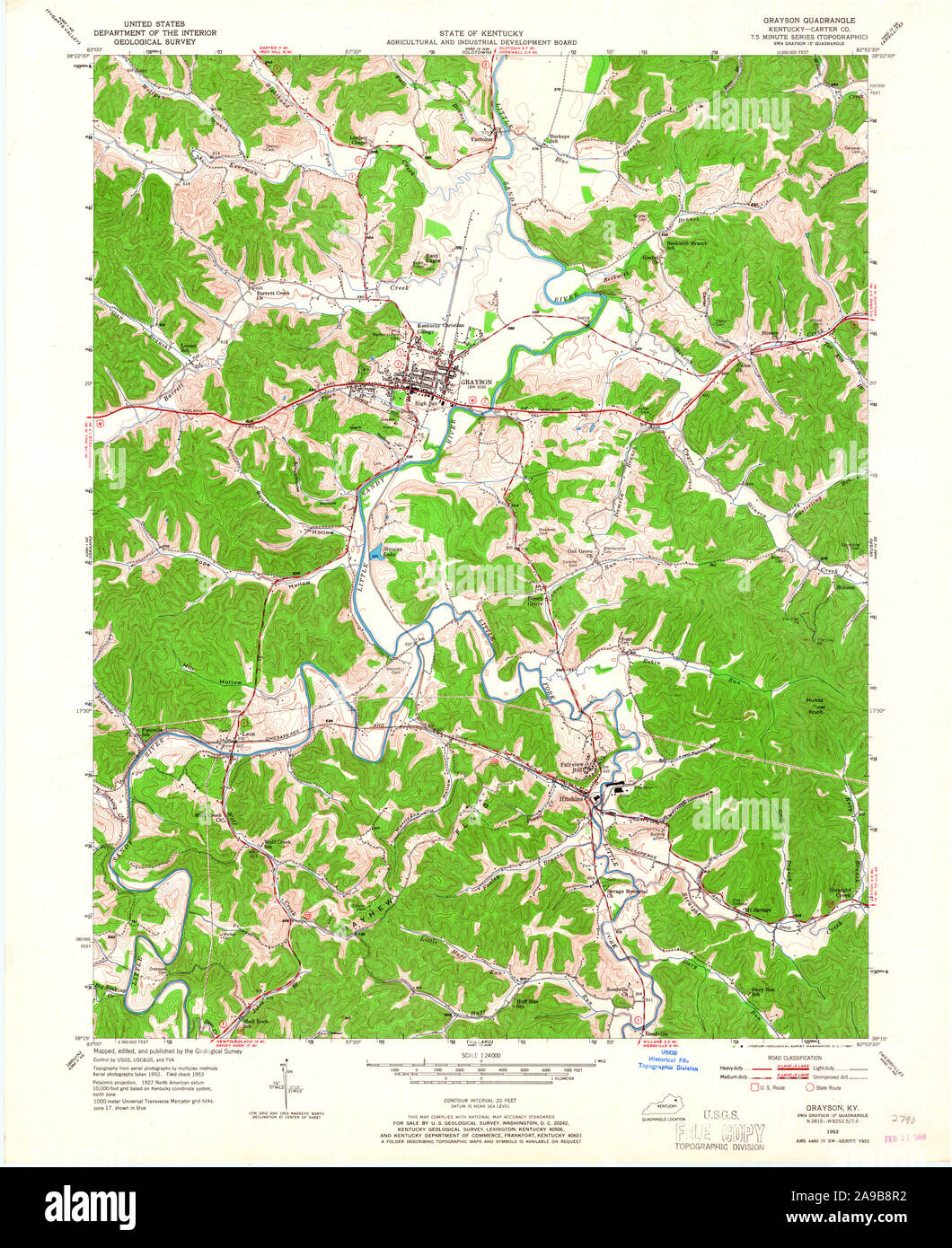 Grayson map hi-res stock photography and images - Alamy