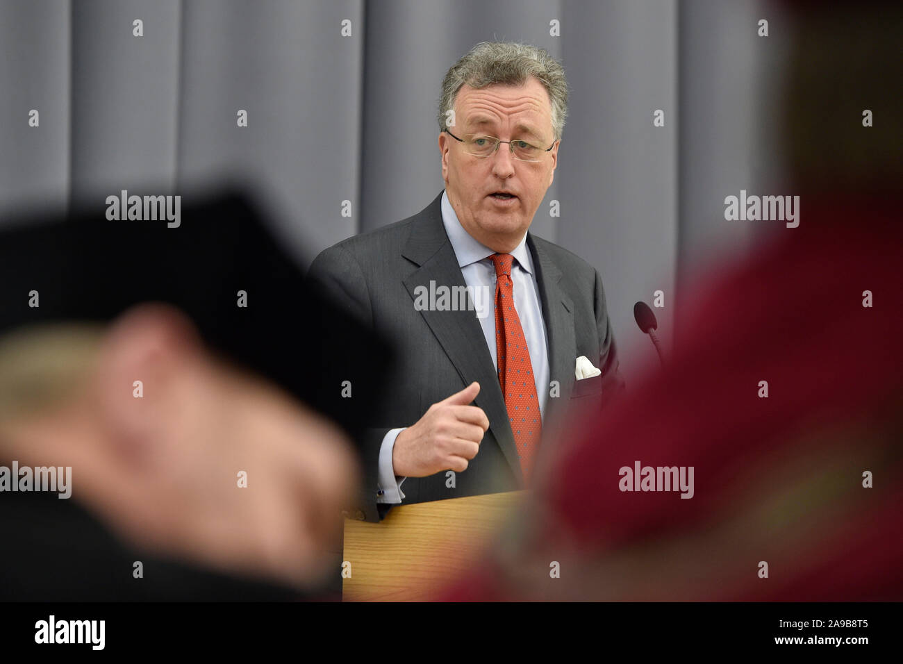 Brno, Czech Republic. 14th Nov, 2019. Two descendants of prominent ...
