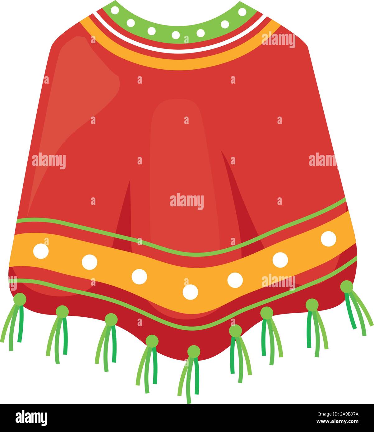poncho clothing , typical Mexican poncho vector illustration design ...