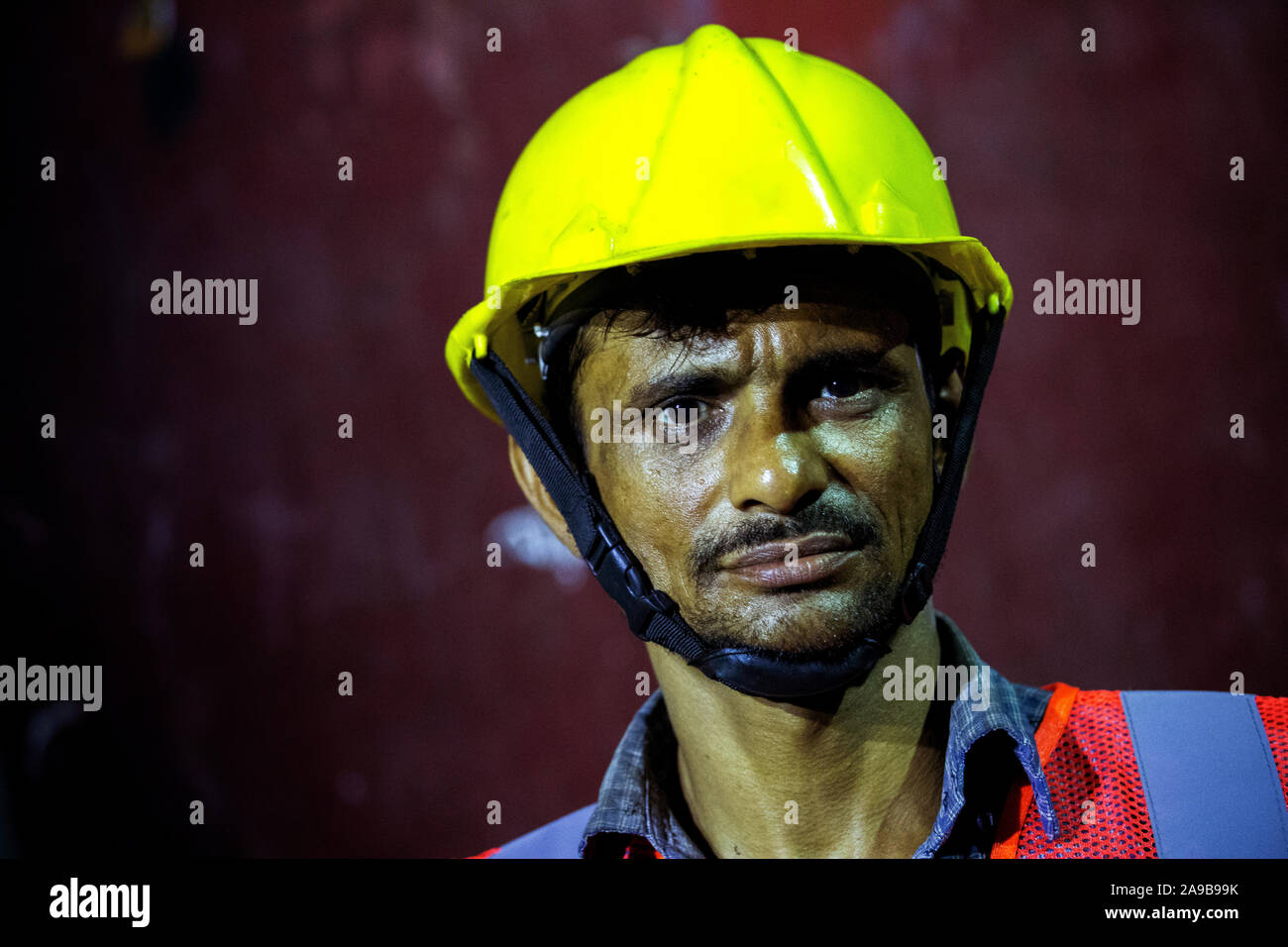 Bangladesh – May 19, 2015: From metal scrap to iron rod making steel ...