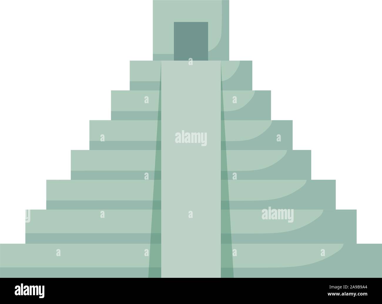 aztec temple on white background vector illustration design Stock ...