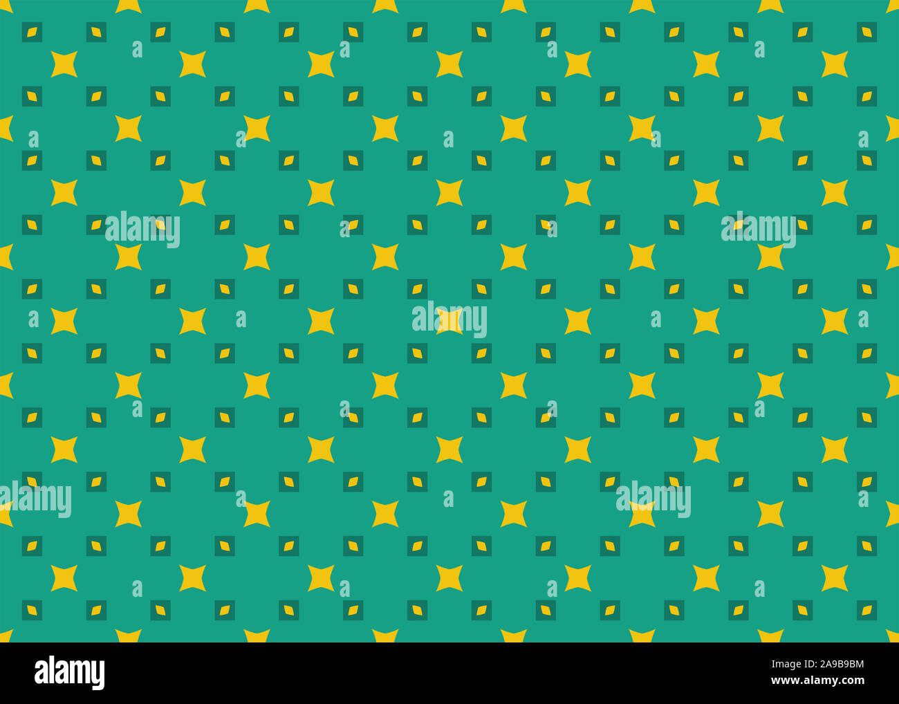 Seamless geometric pattern. In green and yellow colors Stock Photo - Alamy