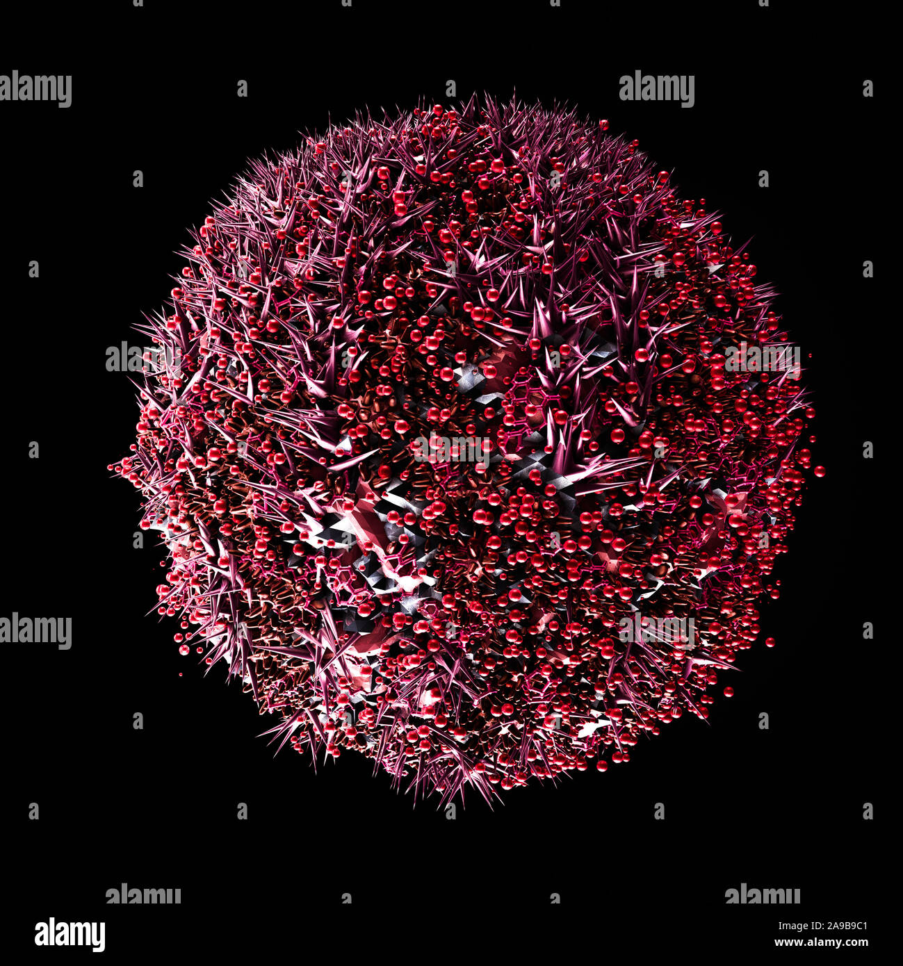 Abstract balloon particle. 3d rendering 3d illustration Stock Photo - Alamy