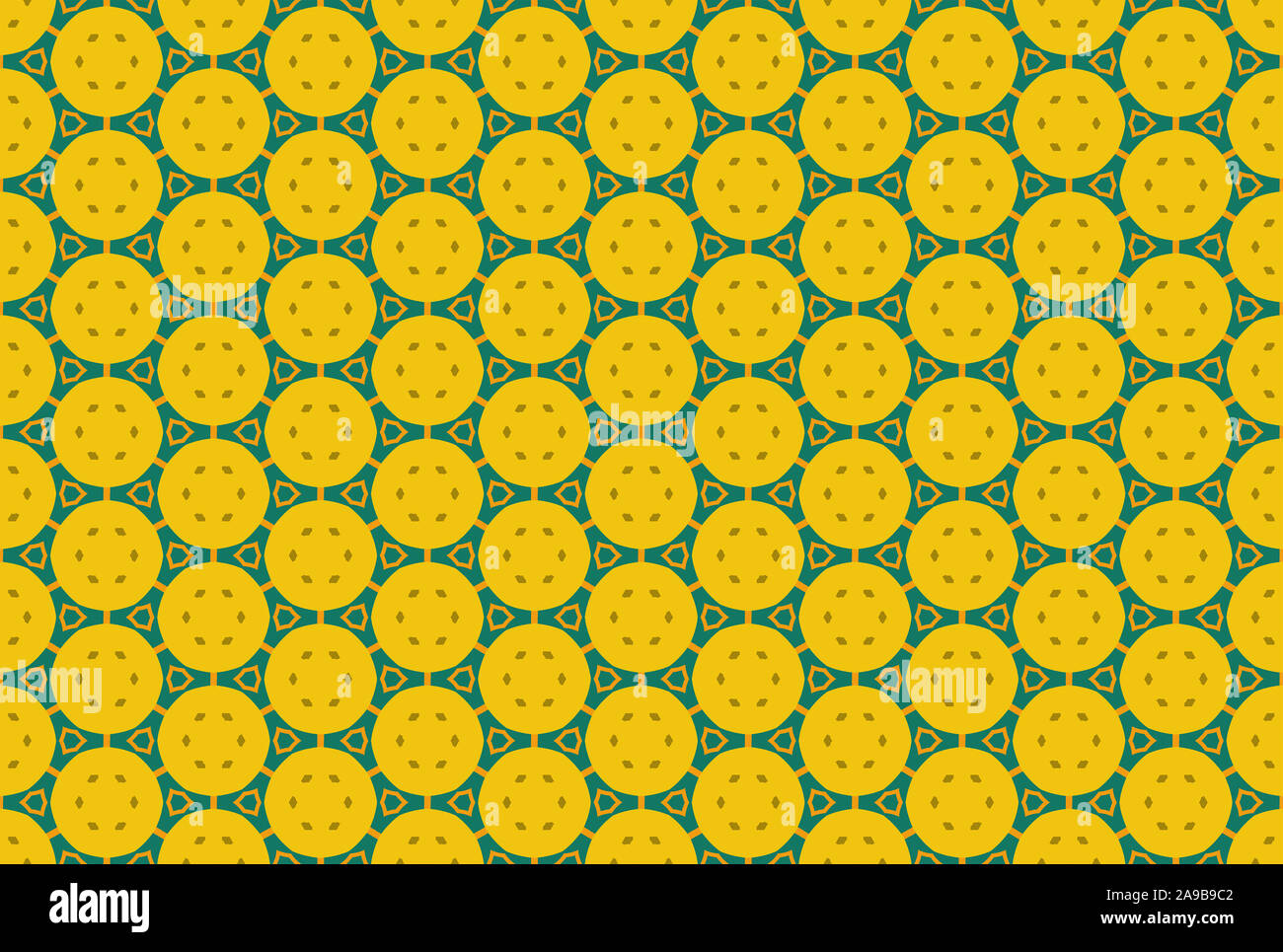 Seamless geometric pattern. In yellow and green colors Stock Photo - Alamy