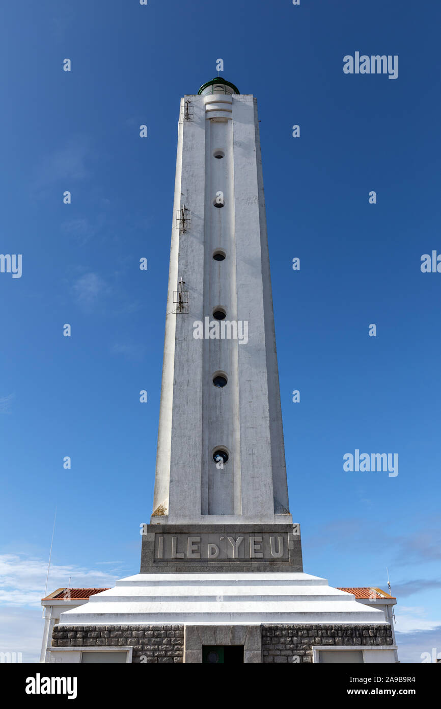 The Great Lighthouse at Yeu Island (Vendee, France Stock Photo - Alamy