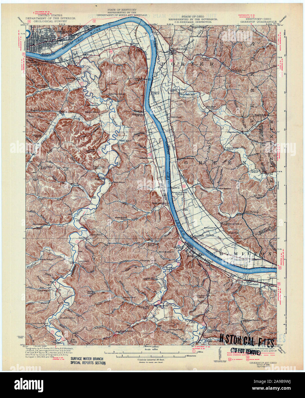Map of greenup hi-res stock photography and images - Alamy