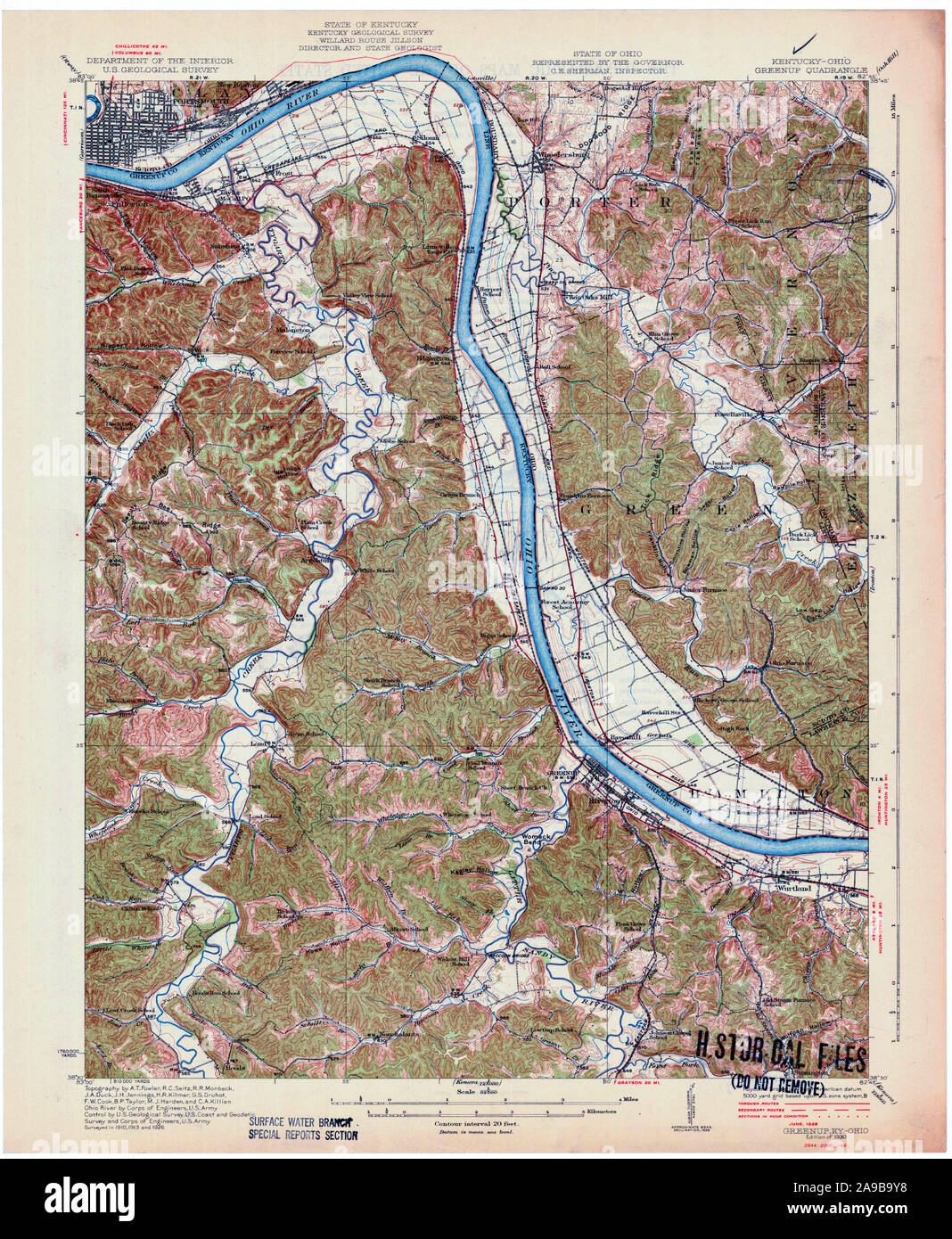 Map of greenup Cut Out Stock Images & Pictures - Alamy